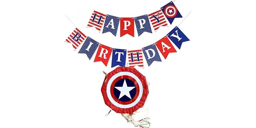 Superhero for Pinata Party, Capt. America Shield