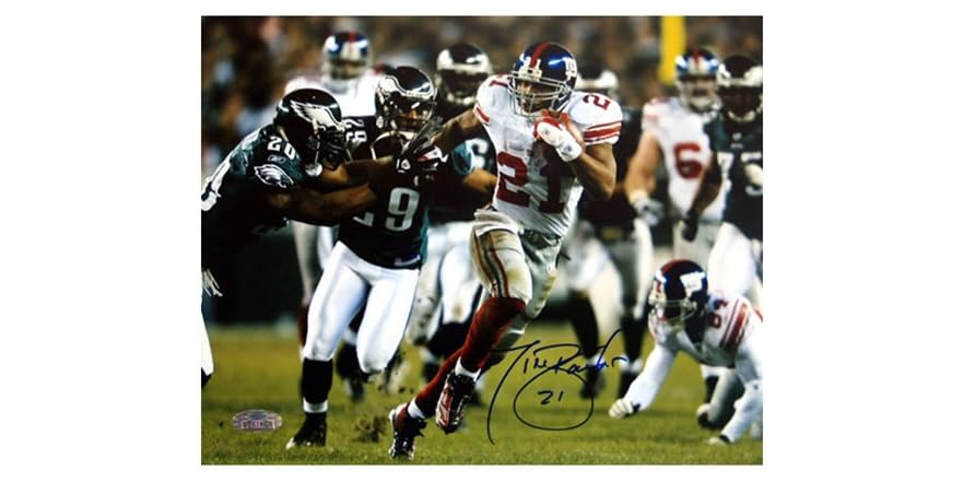 Tiki Barber Signed 16x20 Photo