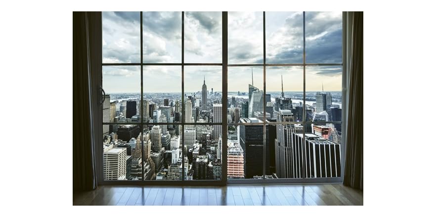 Manhattan Window View Wall Mural