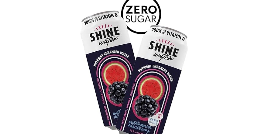 (12 Pack) ShineWater Vitamin D Hydration Electrolyte Drink