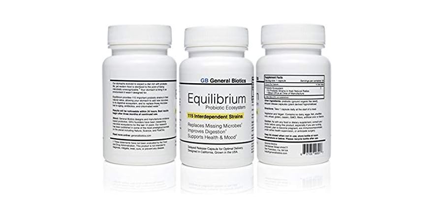 Equilibrium Probiotic Supplement with Prebiotic