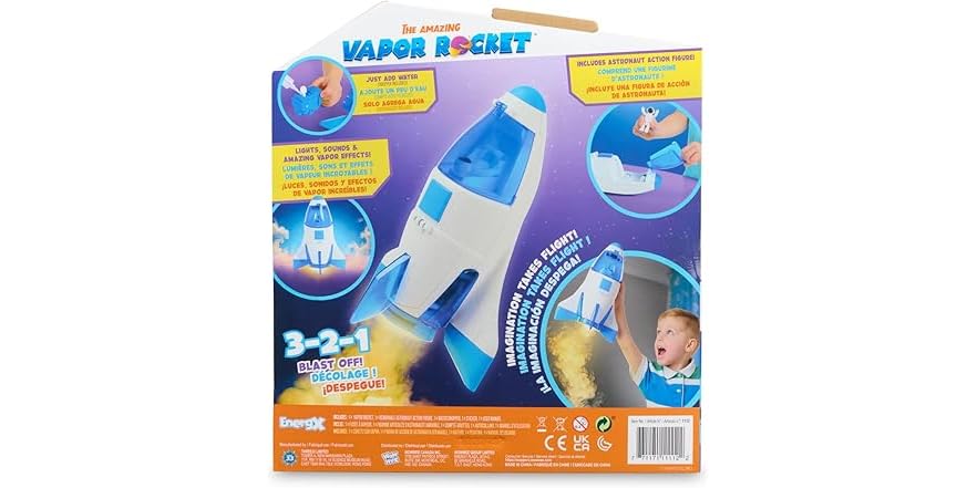 Amazing Vapor Rocket w Astronaut Action Figure