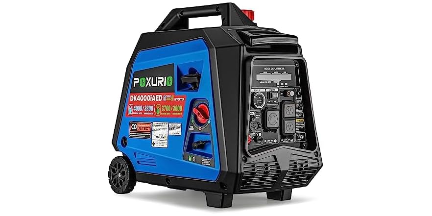 POXURIO Portable Inverter Generator 4000W