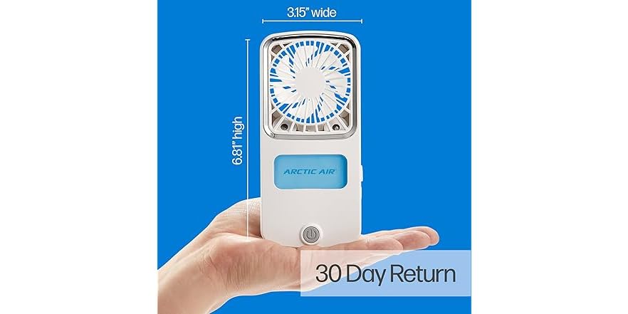 Arctic Air Rechargeable Pocket Fan