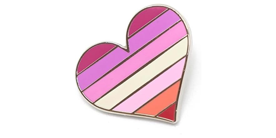 Compoco Lesbian Pride Pin Flag LGBTQ Gay