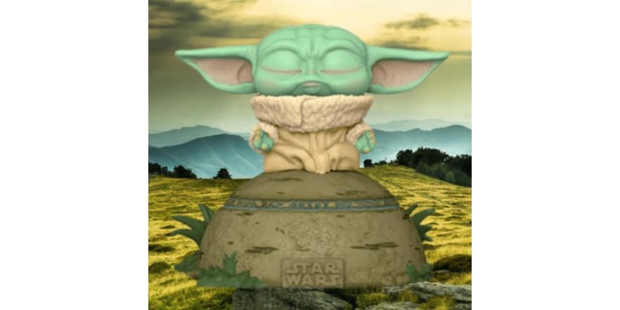 Star Wars - 2pk Grogu Using the Force, Luke Skywalker