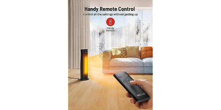 PARIS RHONE Space Heater, 22” 1500W Ceramic Heater (Open Box)
