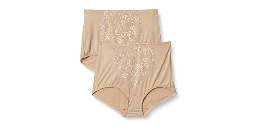 Bali womens Jacquard Mesh Tummy Panel Fi