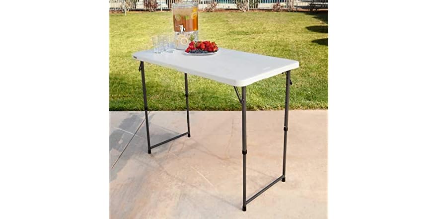 Lifetime 4' Folding Table OPEN BOX
