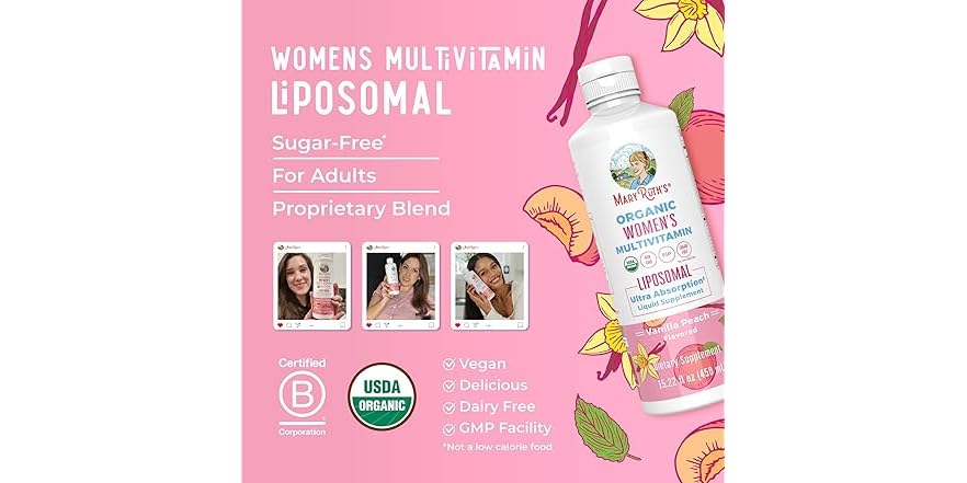 Mary Ruth Women's Multivitamin Liposomal (2 Pack)