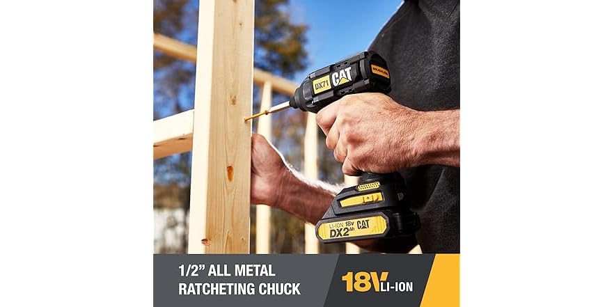 CAT DX11 18V Brushless 1/2in Drill/Driver Kit