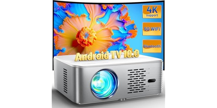 CIBEST 4K Projector with Wi-Fi and Bluetooth