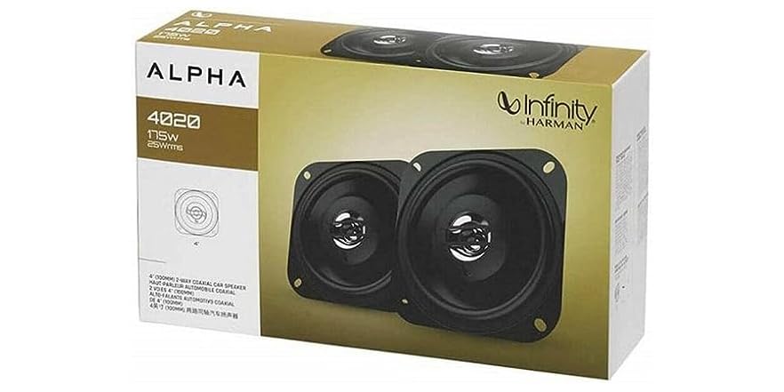 Infinity Alpha 4'' 2-Way Coaxial Car Speakers (4020)
