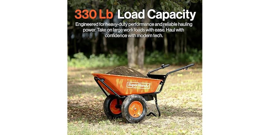 SuperHandy Electric Wheelbarrow – 48V 4Ah