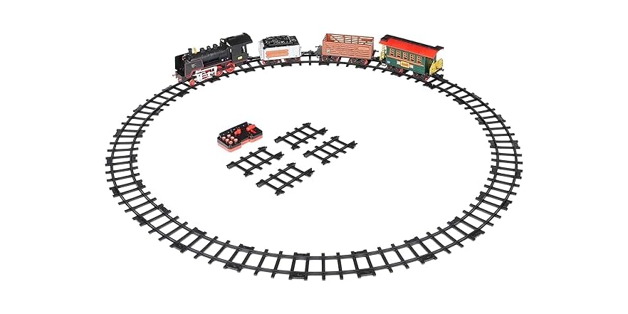 Amazon Basics RC Steam Engine Train Set