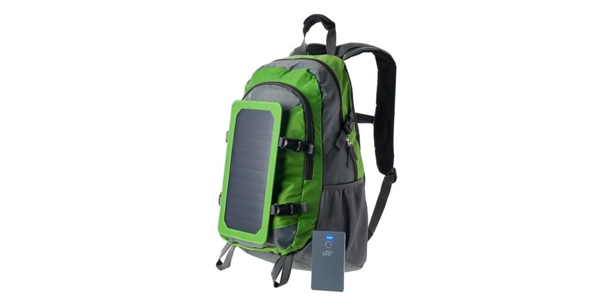 Solar Backpack w/ 5000 mAh Power Bank