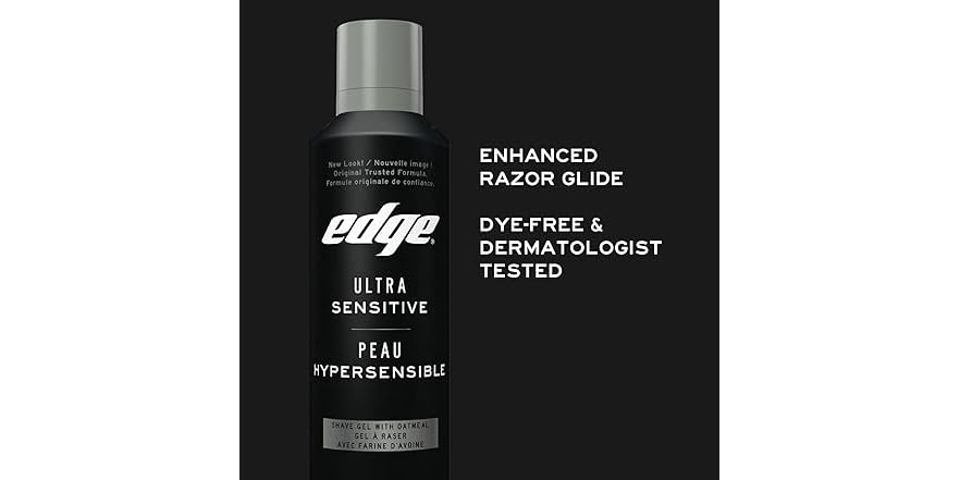 Edge Ultra Sensitive Skin Unscented Shaving Gel