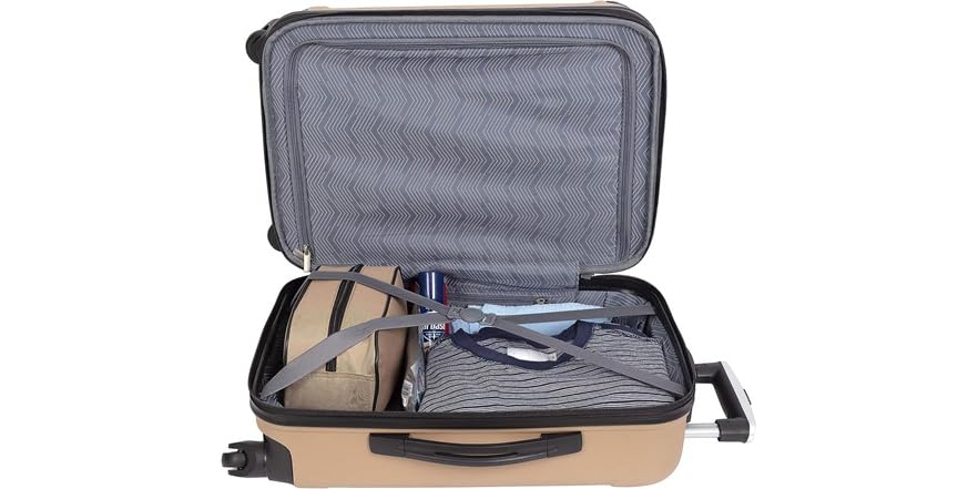Travelers Club Midtown 4PC Luggage Set, Pick Color (Open Box)