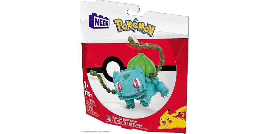 Pokémon Building Toys Set Build & Show Bulbasaur