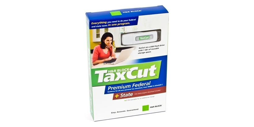 TaxCut Premium & State Tax Year 2007 on 1GB USB Drive