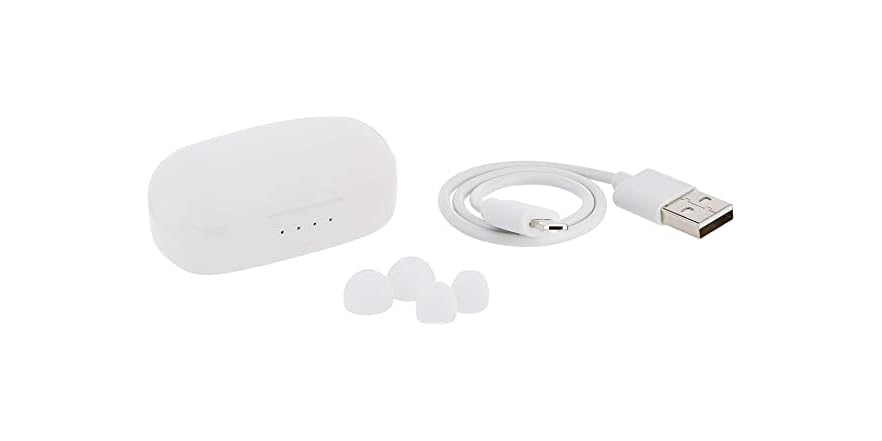 AmazonBasics Ultra-Light True Wireless Bluetooth Earbuds