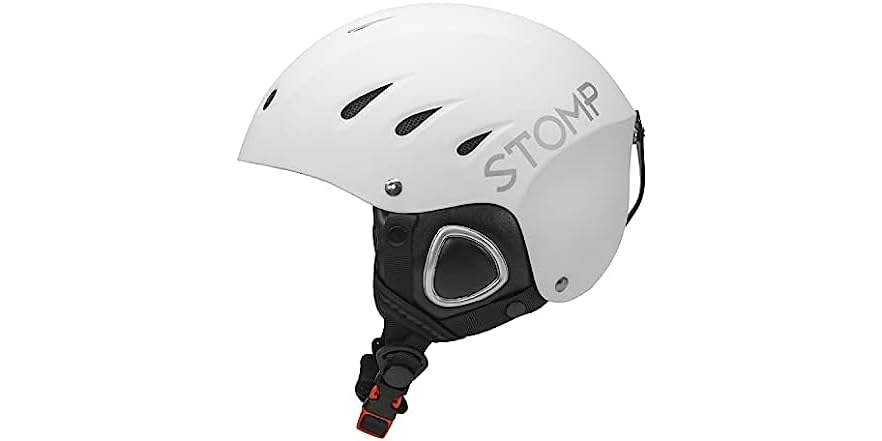 Stomp Snow Sports Helmet (Matte White, Large)
