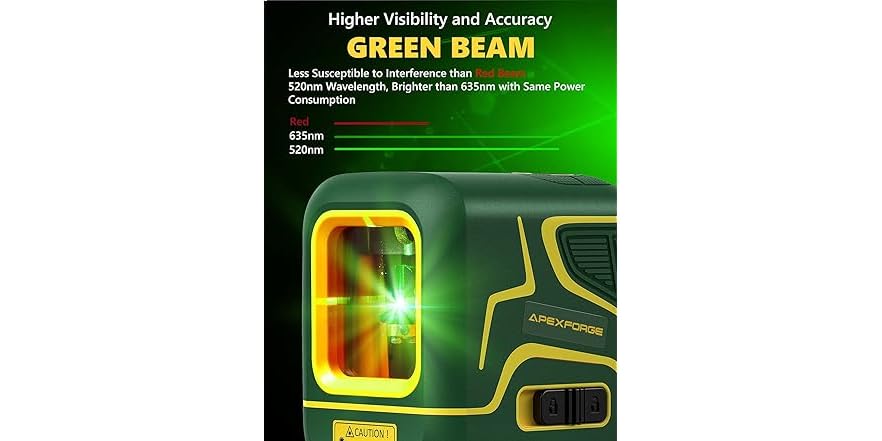 APEXFORGE X1C Cross Line Laser Level