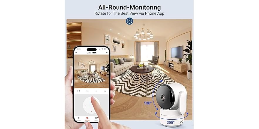 AMOROM Indoor 1080P Pet Camera