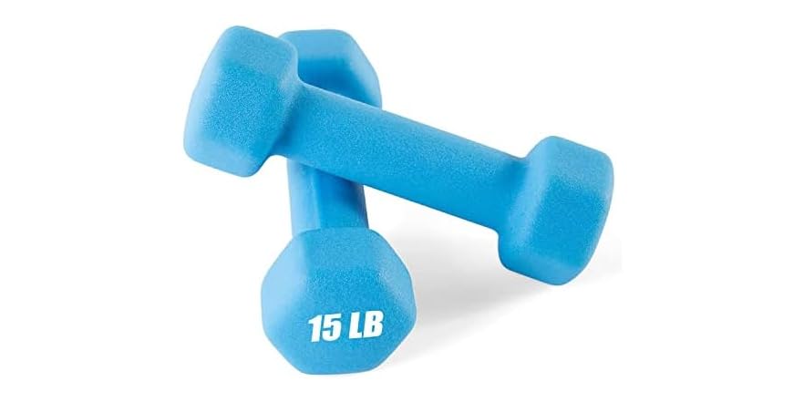 Portzon Weights Dumbbells 15-Pound, Pair
