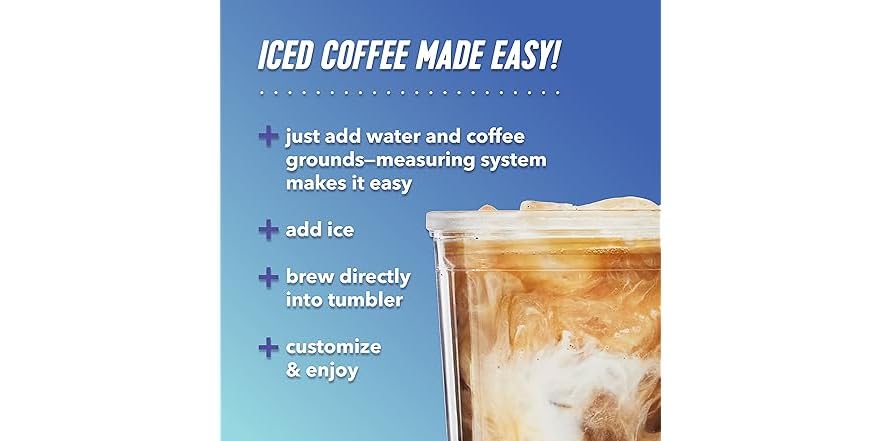 Mr. Coffee Iced Coffee Maker, Single Serve