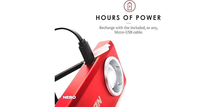 NEBO Slim Work Light, USB Rechargeble Pocket Light