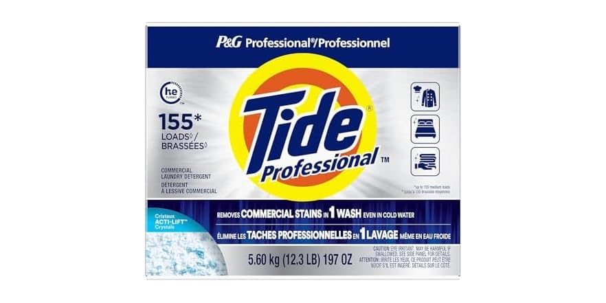 Tide HE Powder Laundry Detergent, 155 Loads