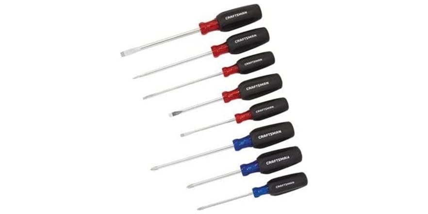 8-Piece Cushion Grip Screwdriver Set
