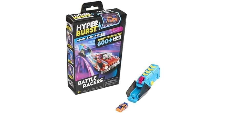 Hyper Burst Battle Racers Orange Storm Car & Launcher