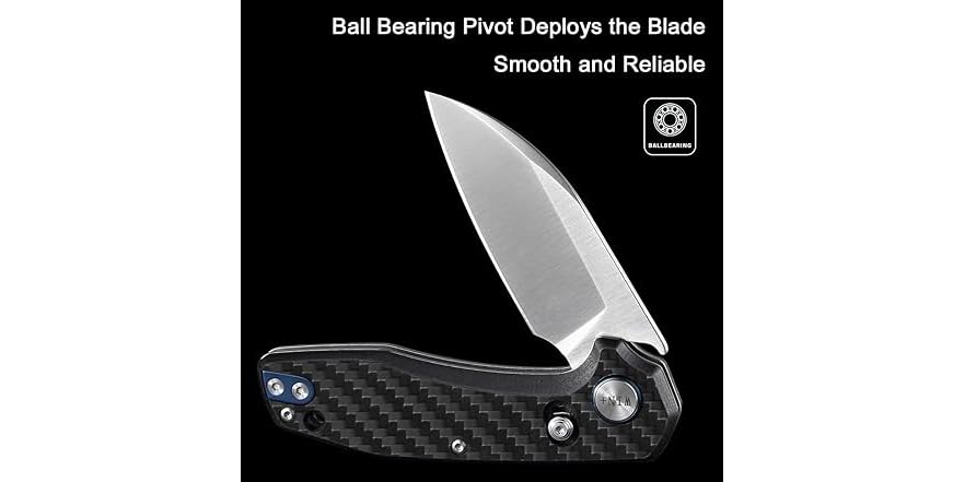 WIN+ Pocket Knife with Button Lock