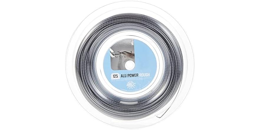 Luxilon ALU Power Rough 125 Tennis String - 220m Reel, Grey