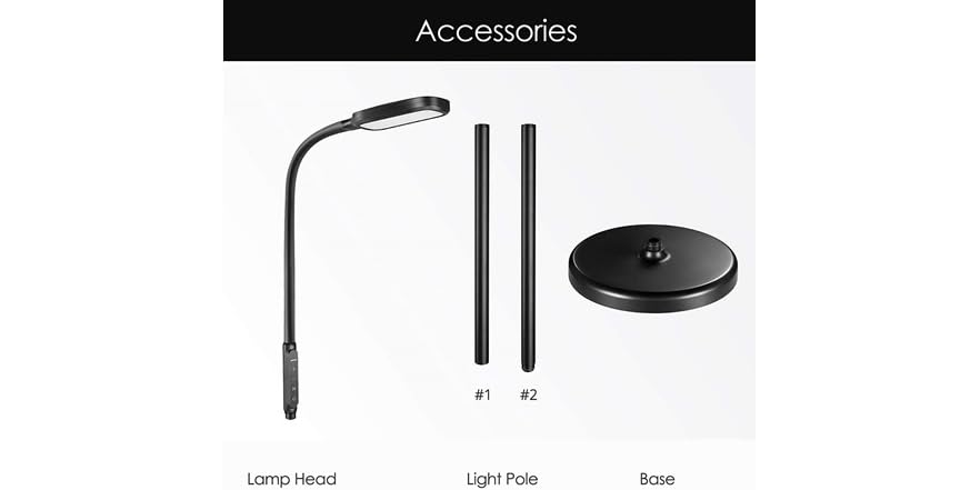 Miroco LED Adjustable Floor Lamp