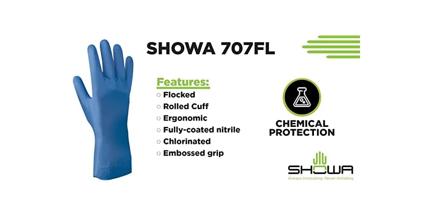 SHOWA Chemical Resistant Work Gloves