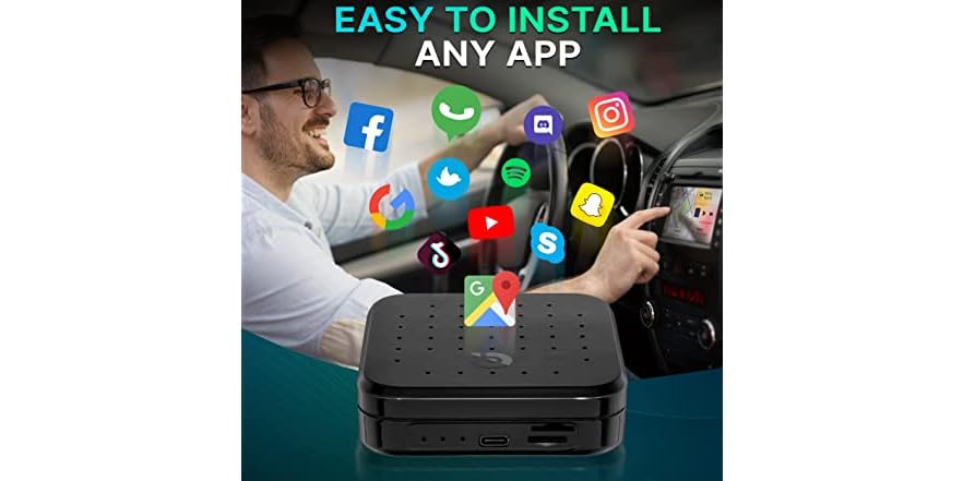 Pyle Wireless Carplay iA Box 4GB RAM