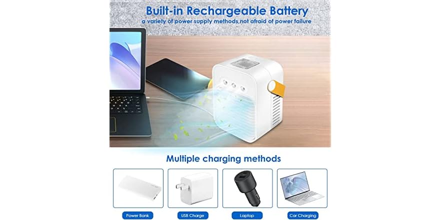 Mini Air Conditioner Desk Fan