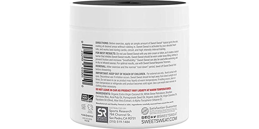 Sweet Sweat Coconut Workout Enhancer Gel