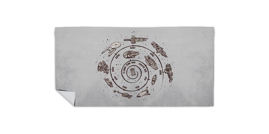 Timeline Beach Towel