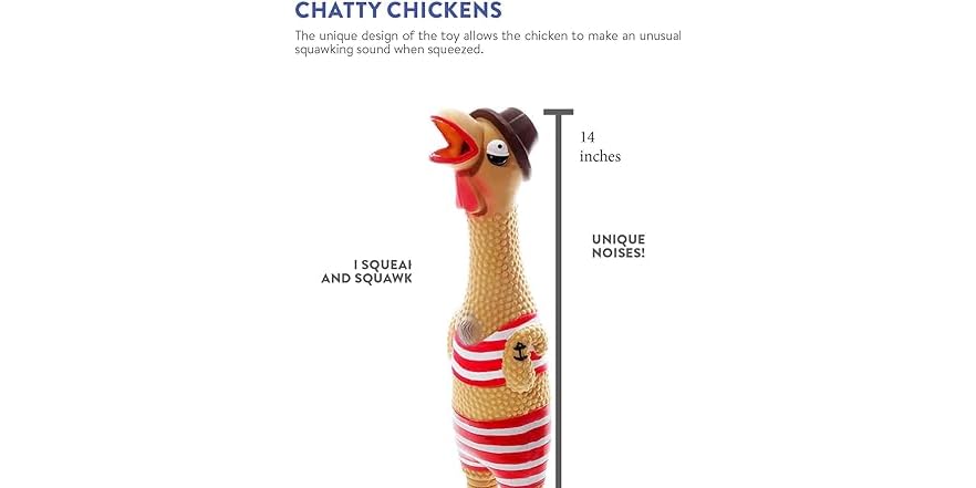 Outward Hound Squawkers Chicken Toy