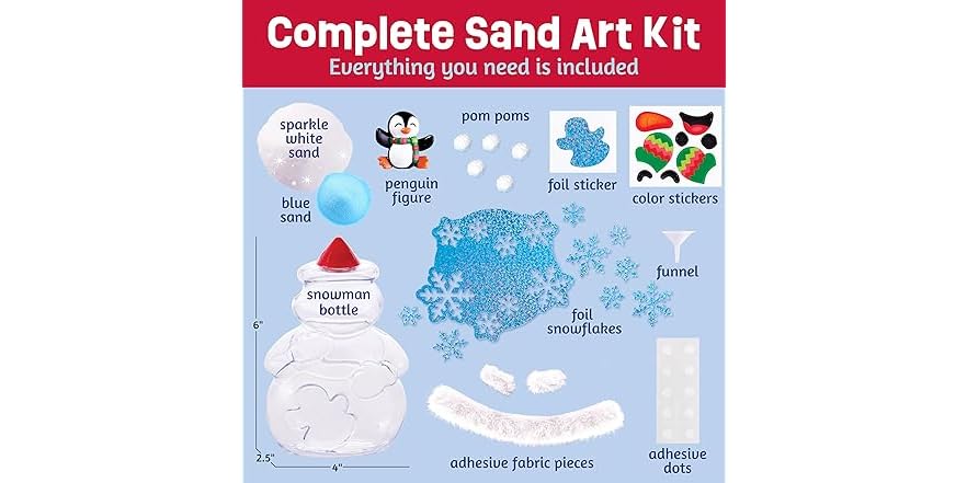 Creativity for Kids Sand Art Snowman Kit