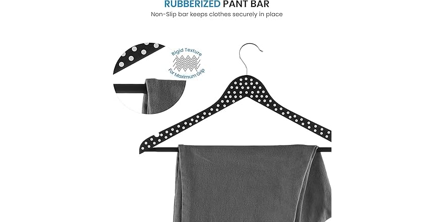 ZOBER Wooden Polka Dot Hangers 10Pk