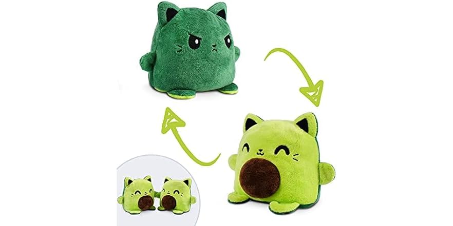 TeeTurtle Original Reversible Cat Plushie
