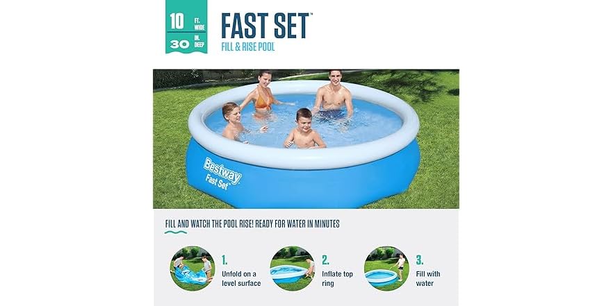 Bestway 10ft x 30in Inflatable Above Ground Pool