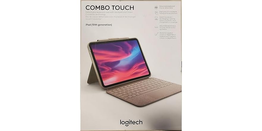 Logitech Combo Touch Detachable Keyboard (Sand) (Open Box)