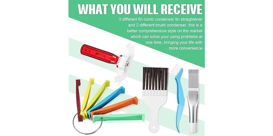 5 Pieces Air Conditioner Fin Cleaner Set