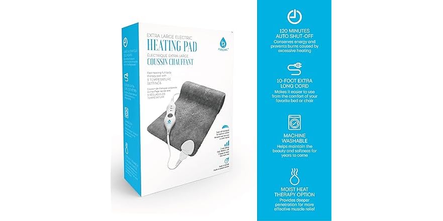 3PExperts Travel Heating Pad Gray